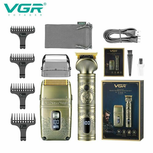 Профессиональная машинка для стрижки волос, бороды и усов VGR VGR649