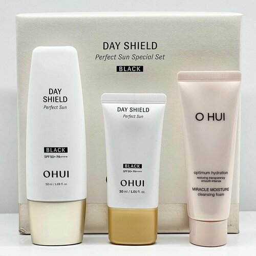 Солнцезащитный крем O HUI Day Shield Perfect Sun Black SPF 50+ /PA+++ Set