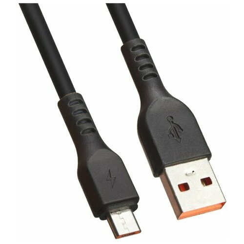 USB кабель "LP" Micro USB "Extra" TPE (черный/коробка)