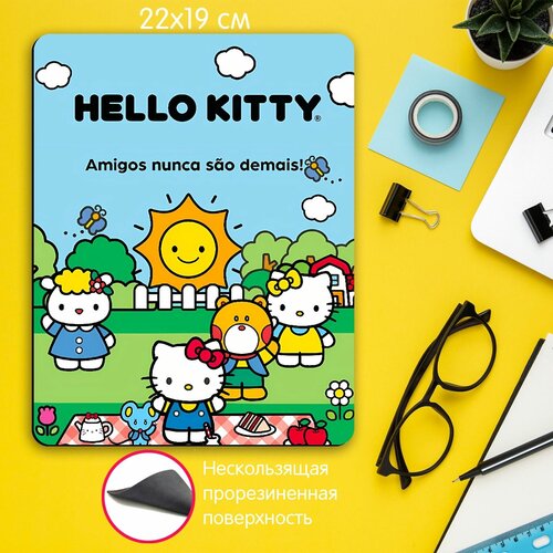 Игровой коврик для мыши для девочки Хелло китти Hello Kitty кошка
