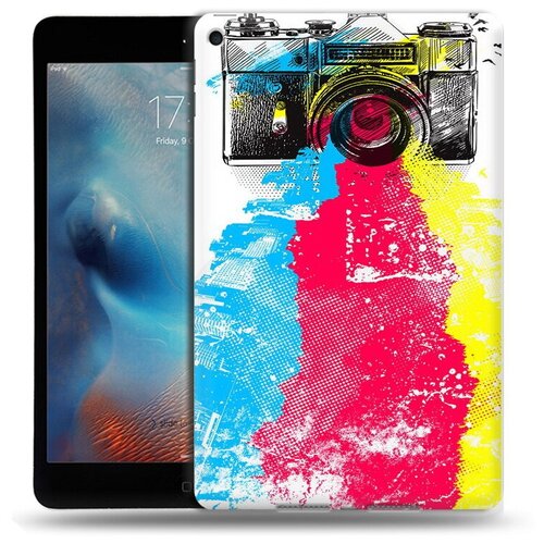 Чехол задняя-панель-накладка-бампер MyPads цветной фотоаппарат для iPad mini 1/iPad mini 2/iPad mini 3-A1432/A1454/A1455/A1489/A1490/A1491/A1599/A1601 противоударный