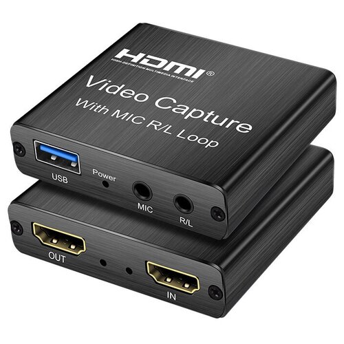HDMI Video Capture Видеозахват с подключением микрофона и наушников. AY103