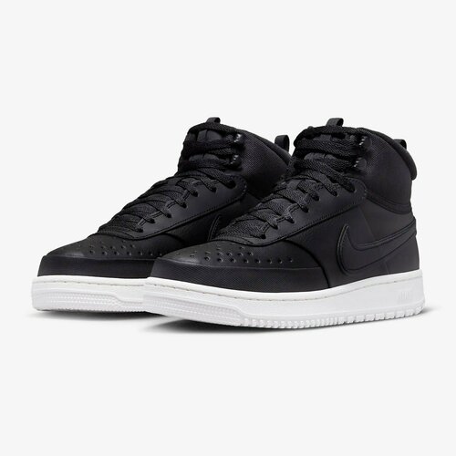 Кроссовки NIKE Court Vision Mid, размер 11, белый, черный