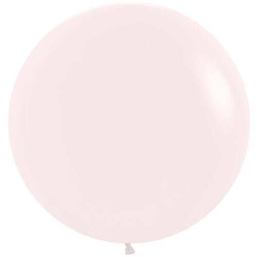 Шар (24''/61 см) Макарунс, Нежно-розовый (609), пастель, 3 шт.