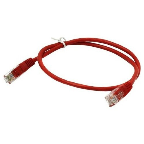 Патч-корд UTP CAT5e Exegate EX258384RUS RJ-45 кабель 0.5 метра - красный