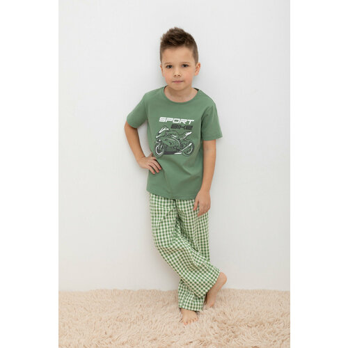 Пижама  crockid, размер 64/122, зеленый