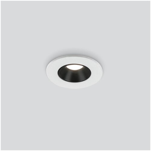 Встраиваемый точечный светодиодный светильник Elektrostandard 25025/LED 3W 4200K WH/BK цвет белый/черный