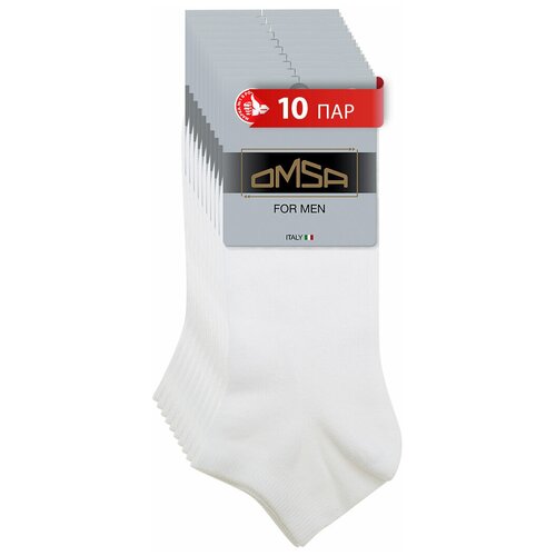 Носки Omsa, 10 пар, размер 39-41, белый