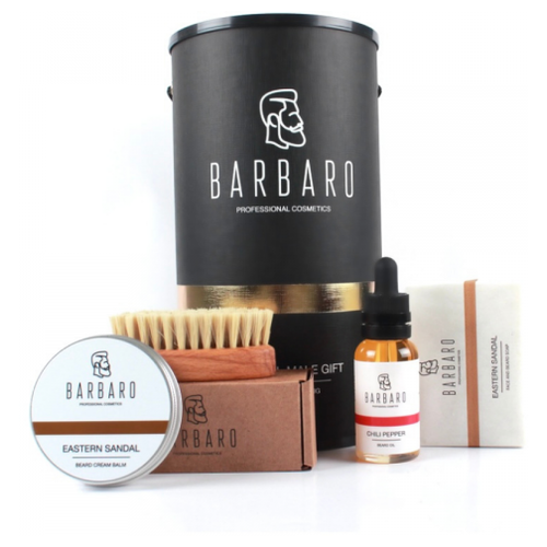 Подарочный набор для роста бороды BARBARO