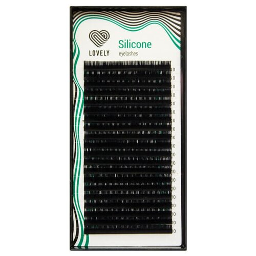 LOVELY Ресницы черные Silicone - 20 линий (изгиб CC; толщина 0,10; длина 10)