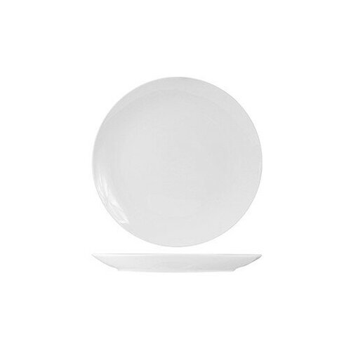 Тарелка мелкая без борта «Кунстверк», фарфор, D=18см, белый (S-Kunst)
