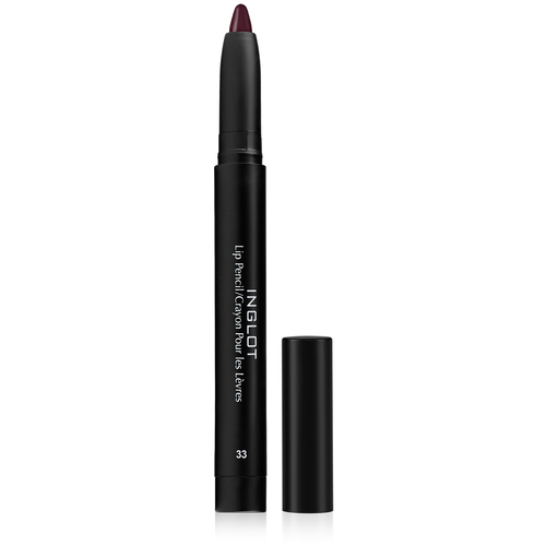 Inglot контурный карандаш для губ AMC с точилкой, №33 Винный