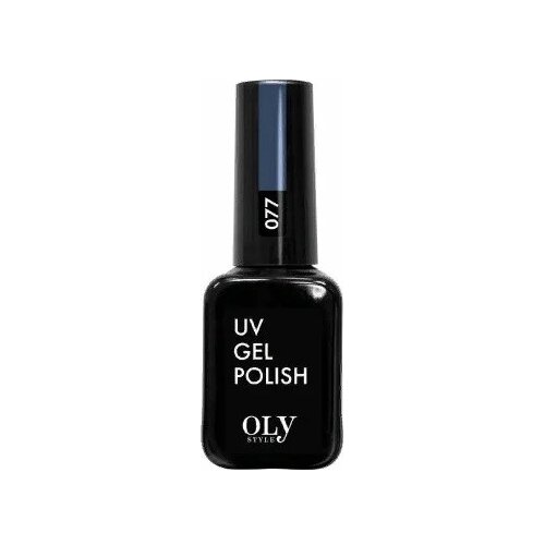 Olystyle гель-лак для ногтей UV Gel Polish, 10 мл, 077 сине-серый