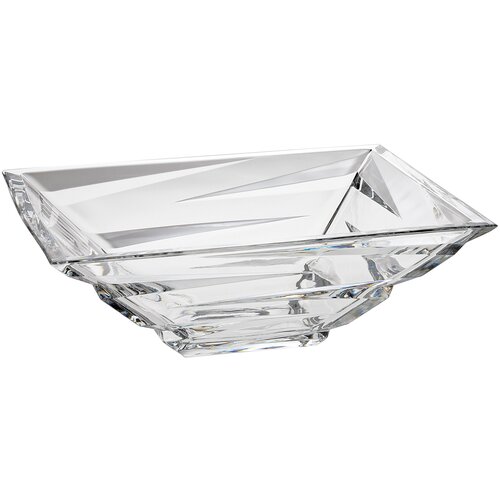 Салатник Crystal Bohemia ZIG ZAG 29 см хрусталь