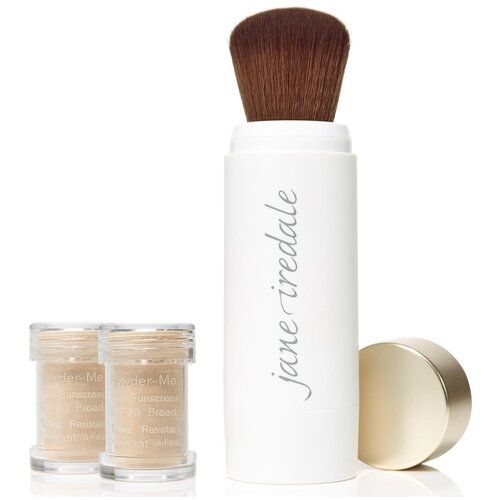 Jane Iredale Пудра рассыпчатая и кисть Powder-Me SPF 30 2 шт. nude 5 г