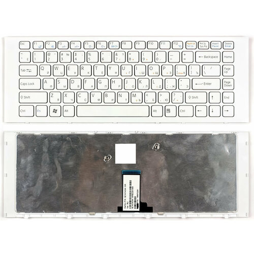 Клавиатура для ноутбука Sony VPC-EG белая p/n: NSK-SF1SW 0R 9Z. N7ASW.00R, 148969711, V081630A