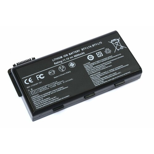 Аккумуляторная батарея CameronSino/Pitatel для ноутбука MSI iBuyPower Valkyrie CZ-17 (6600mAh)