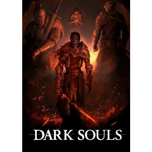 Плакат, постер Dark Souls на холсте, размер 21х30см