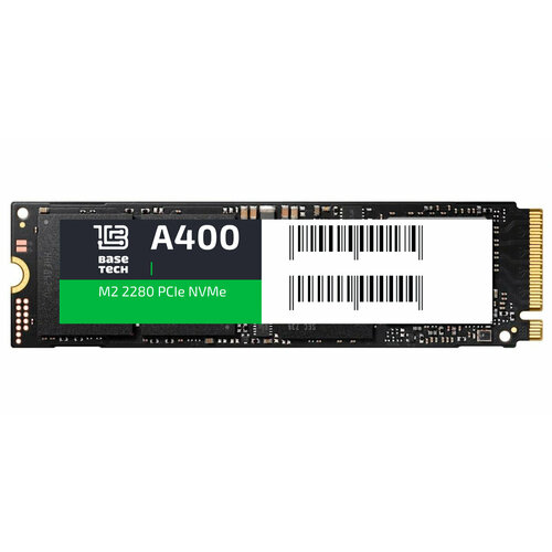 SSD-накопитель M.2 2Тб BaseTech A400 [SSDBTA4002TBM2NN](TLC, NVMe,2200/1100 Мб/с)