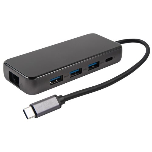 Разветвитель USB Barn&Hollis Type-C 8 in 1 для MacBook Black