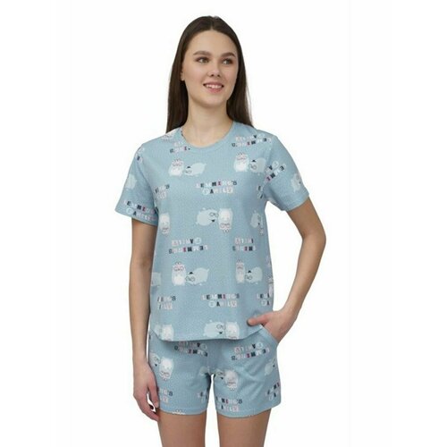 Пижама  Alfa Collection, размер 48, голубой