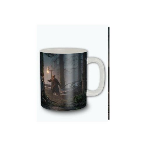 Кружка белая игры the last of us 2 одни из нас 2 ласт оф ас 2, элли, джоэл, эбби, дина 11747