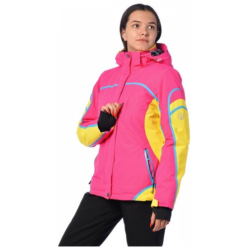 Куртка Fun Rocket, размер 42, желтый, розовый