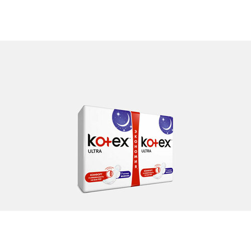 Прокладки Kotex Ultra Dry Night Duo / количество 14 шт