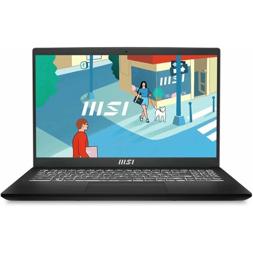 MSI Ноутбук MSI Modern 15 H B13M-022US Core i5 13420H 32Gb SSD1Tb Intel Iris Xe graphics 15.6" IPS FHD (1920x1080) Windows 11 Home Multi Language black WiFi BT Cam (9S7-15H411-022) 9S7-15H411-022