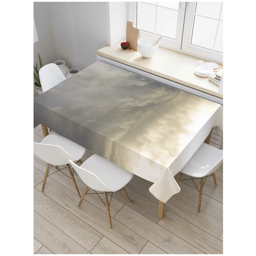 Скатерть прямоугольная JoyArty на кухонный стол "Небесная вуаль" из оксфорда, 120x145 см