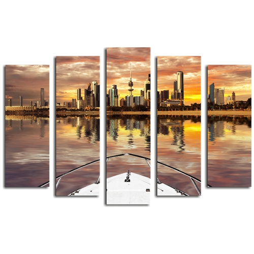 Модульная картина Kuwait городской пейзаж 141х90 см