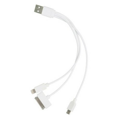 Кабель Krutoff Classic, USB - Lightning, 1.5 А, 2 м белый