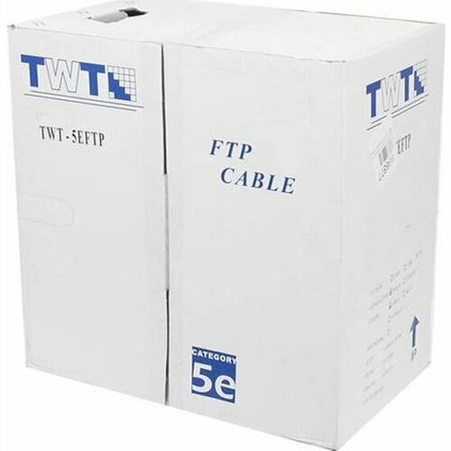 Витая пара TWT FTP кат.5e 4 пары CU 305м. черный (TWT-5EFTP-UNV )