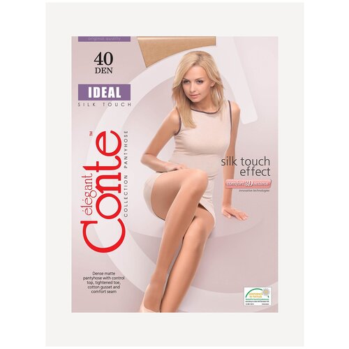 Колготки  Conte elegant Ideal, 40 den, размер 2, бежевый