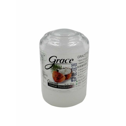 Grace Дезодорант кристаллический натуральный антибактериальный Кокос, 50 г