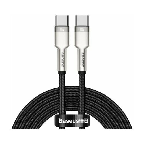 Кабель Baseus Cafule Series Metal Data Cable Type-C to Type-C 100W 2m (CATJK-D01, CATJK-D02, CATJK-D06) (black)