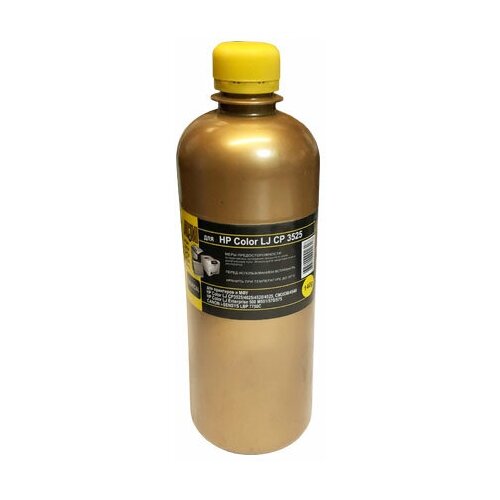 Тонер для hp color lj cp 3525/3530/4025/4525/m551 (фл,140, желт, chemical mki) gold atm