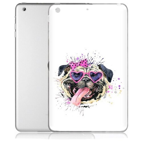 Чехол задняя-панель-накладка-бампер MyPads Веселая собака для iPad Pro 11 (2018) A1979/A1934/A2013 противоударный