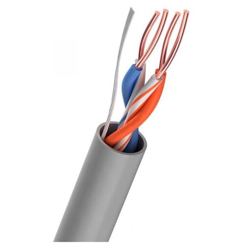 Кабель информационный UTP 2PR 24AWG Cat.5e CCA PROconnect (бухта 305м) {01-0022-3}