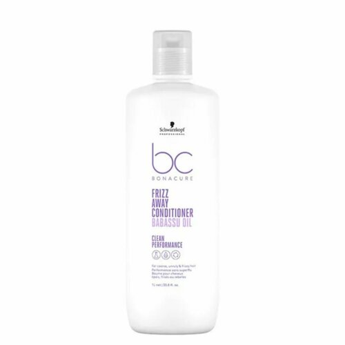 Schwarzkopf BC Bonacure Frizz Away Conditioner - Кондиционер разглаживающий для жестких и непослушных волос 1л