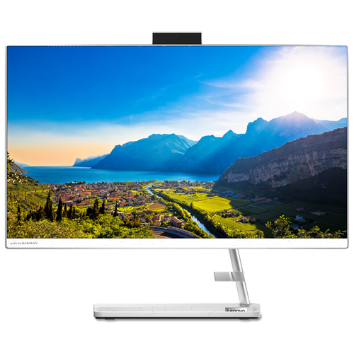 24" Моноблок Lenovo IdeaCentre AIO 3 24ALC6 1920x1080, AMD Ryzen 5 5625U 2.3 ГГц, RAM 16 ГБ, SSD 512 ГБ, AMD Radeon Graphics, Windows 11 Home, белый, клавиатура без русской раскладки