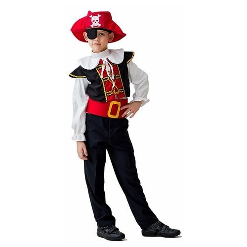 Карнавальный костюм "Пират в шляпе", 5-7 лет, Бока