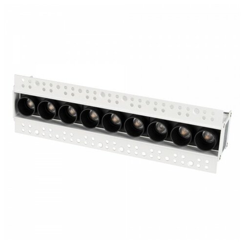 Светильник встраиваемый LED MS-ORIENT-BUILT-TRIMLESS-TC-S38x277-20W Warm3000 (WH-BK, 30 deg, 230V) (Arlight, IP20 Металл, 5 лет) 031926