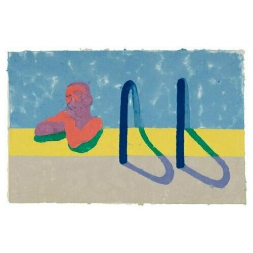 Плакат, постер на бумаге David Hockney-Pool-Дэвид Хокни-Бассейн. Размер 30 х 42 см