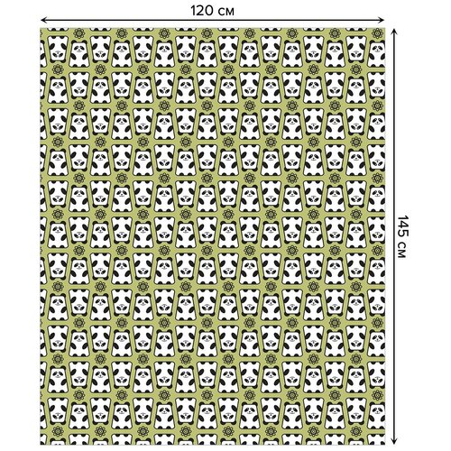 Скатерть прямоугольная JoyArty "Винтажный текстиль" из сатена, 120x145 см