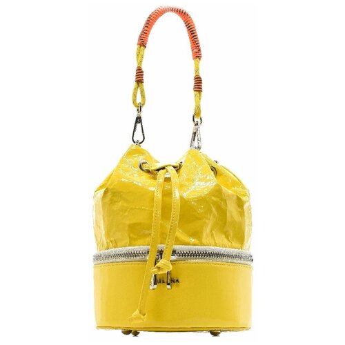 Сумка торба Milana, фактура гладкая, желтый