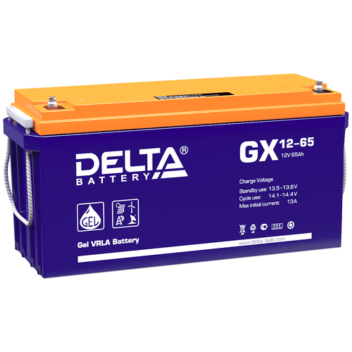 Аккумуляторная батарея DELTA Battery GX 12-65 12В 65 А·ч
