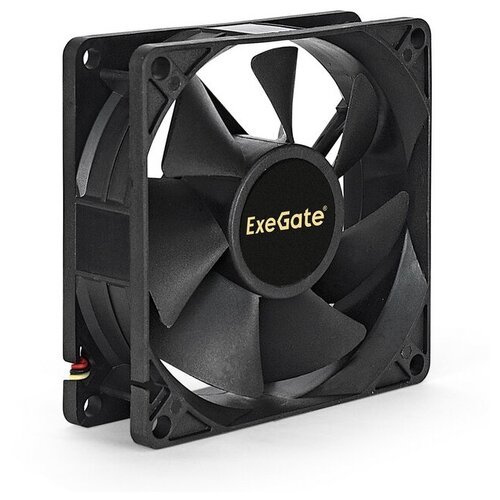 Exegate EX288925RUS Вентилятор ExeGate ExtraPower EP08025B3P (80x80x25 мм, 2-Ball (двойной шарикоподшипник), 3pin, 2400RPM, 26dBA)