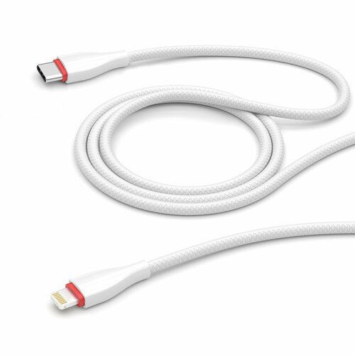 Дата-кабель Ceramic USB-C - Lightning, 1м, белый, Deppa, крафт, Deppa 72399-OZ
