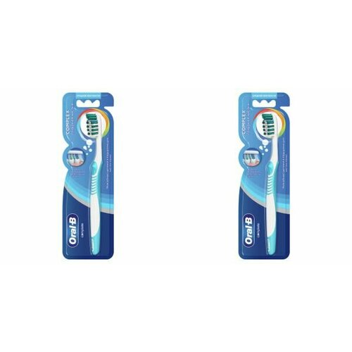 Oral-B Зубная щетка complex глубокая чистка средней жесткости, 2шт.